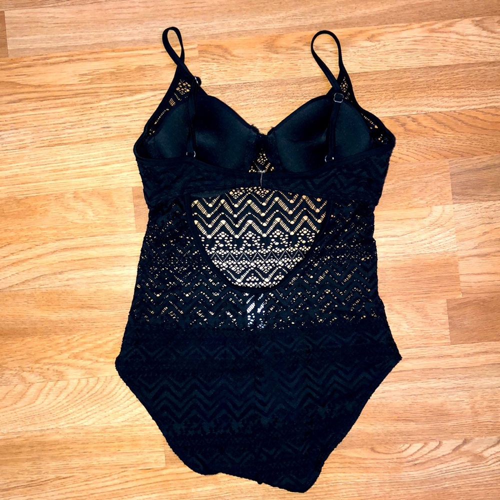 Bongo Crochet One Piece Swimsuit - Gem